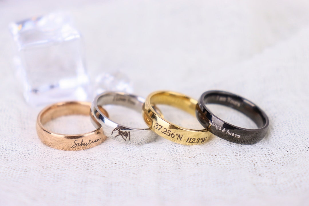 Personalized Word Ring - Custom Name Ring-dainty Name Ring ...