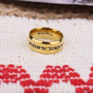 Custom Word Ring - Words Engraved Ring - Dainty Name Ring ...