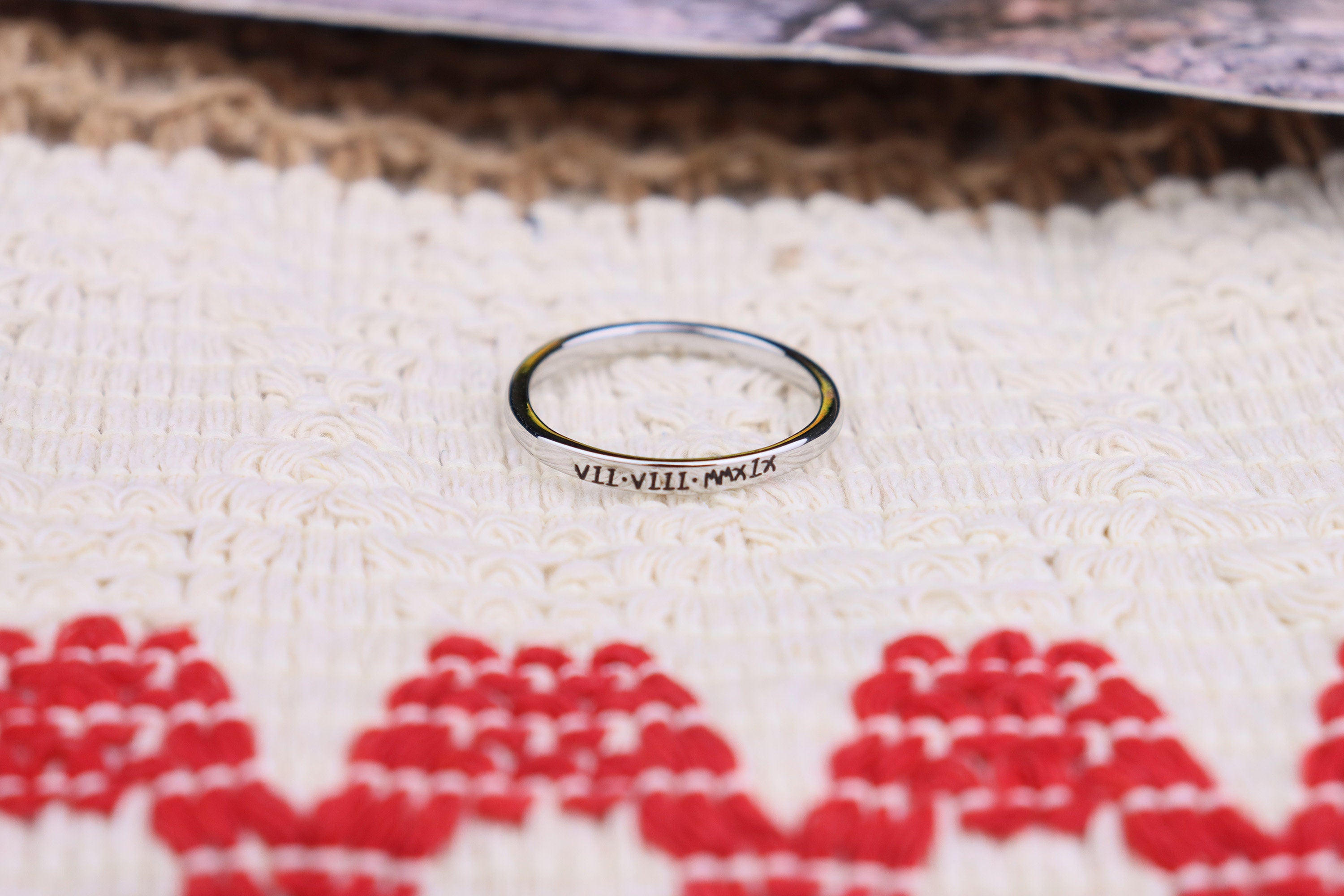 Custom Word Ring - Words Engraved Ring - Dainty Name Ring ...