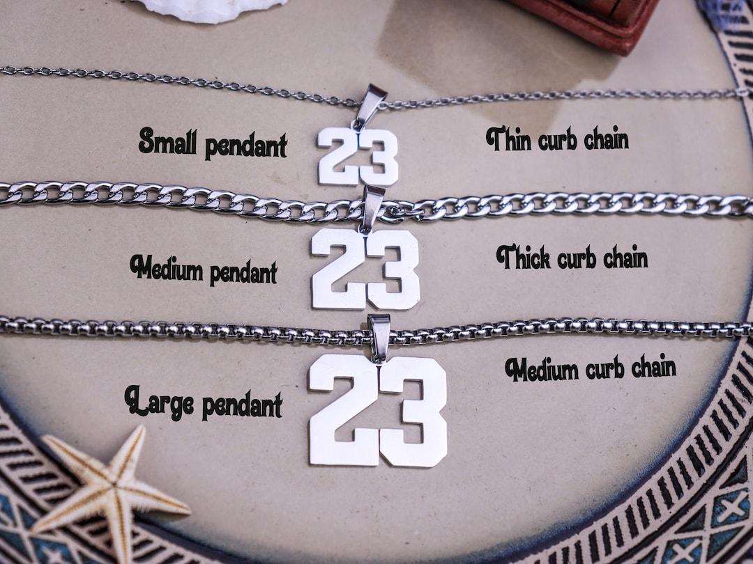 Sport Number Pendant, Number Men Necklaces, Number Jewelry ...