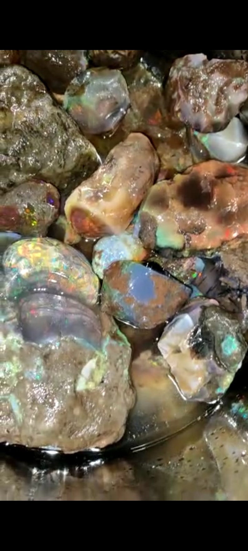 OPAL Raw Crystals 11 Lb Amazing Fire Opal Specimen , Rough Opal Lot, Welo Opal, Oil Opal Very ...