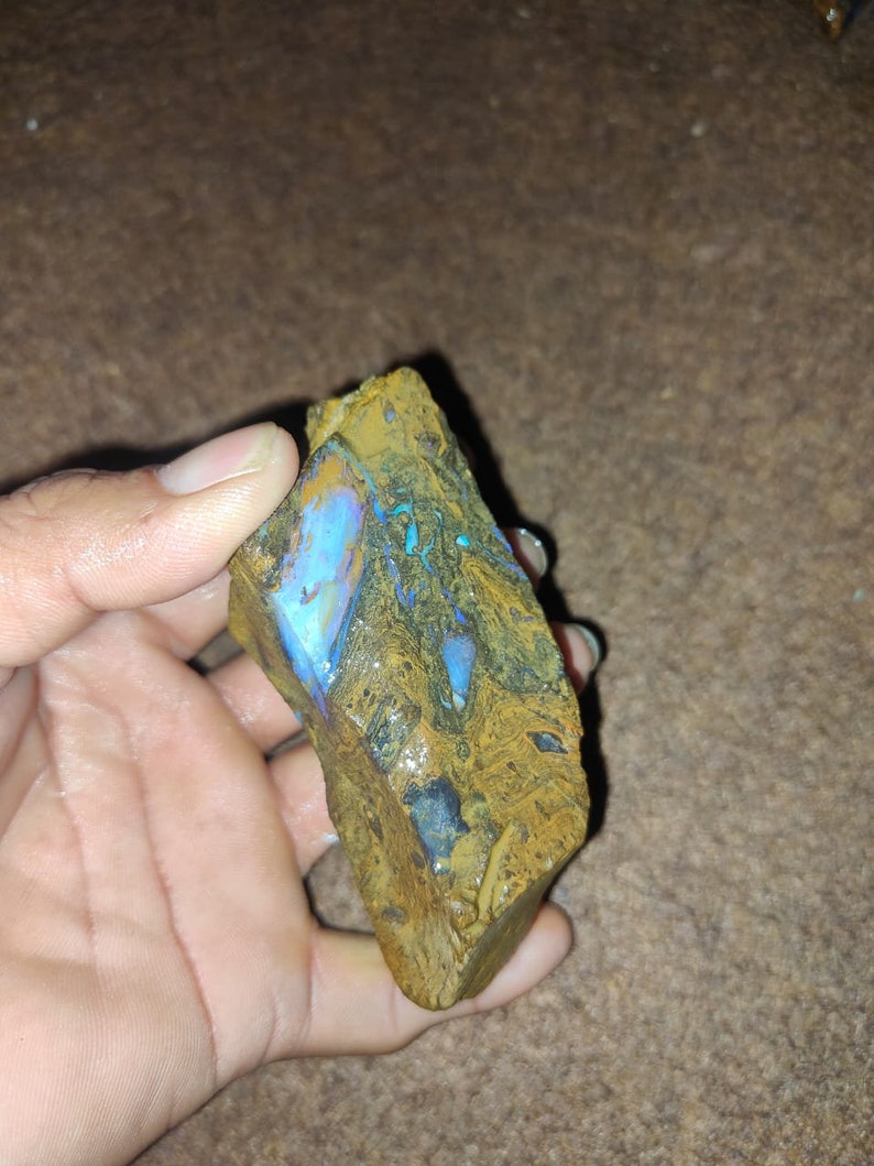 Australian Boulder Opal, 1165ct Rough Australian Boulder Opal With Red ...