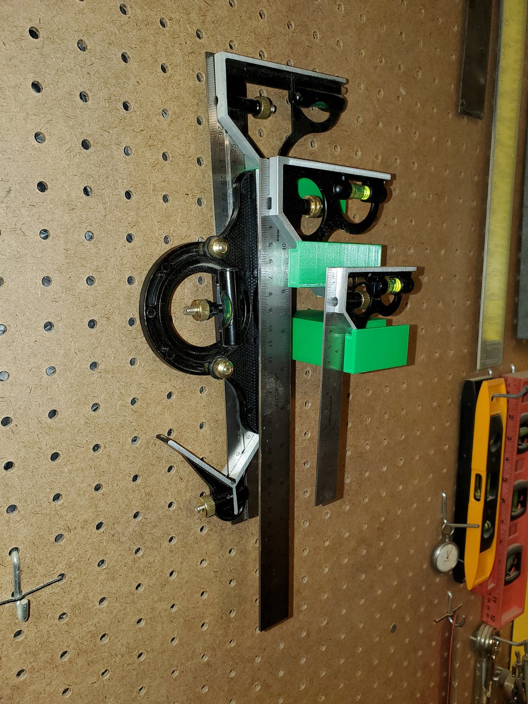 Combination Square Pegboard/skadis Holder - Etsy