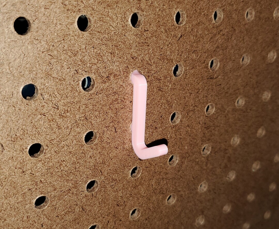 3D Printed Pegboard/skadis 15 Mm Straight Hooks 4 Pack - Etsy