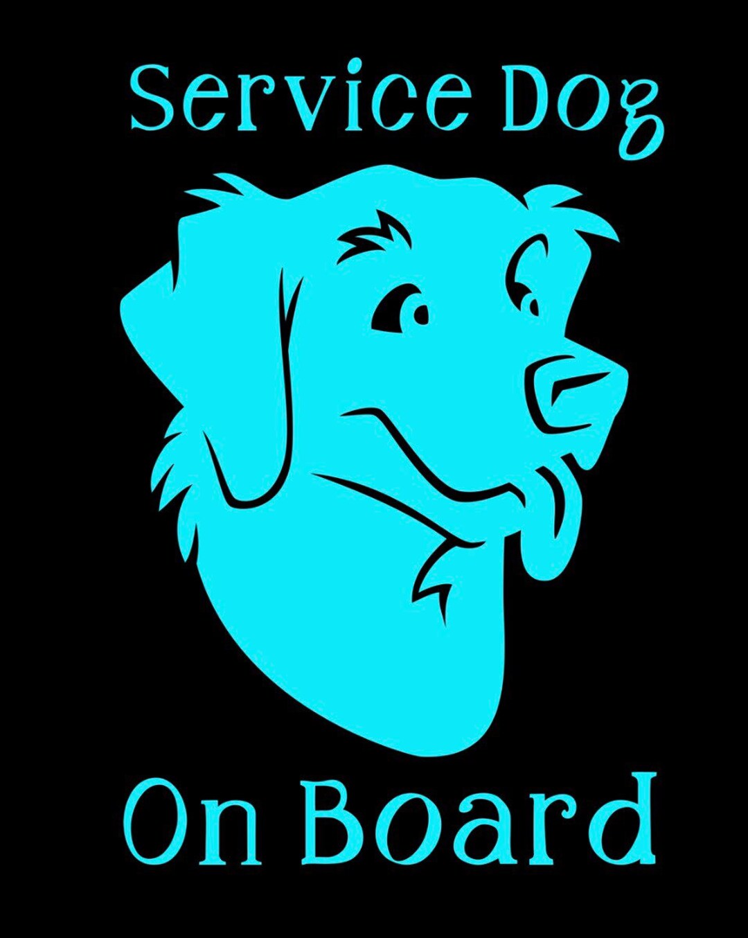 Service Dog on Board Decal - Etsy
