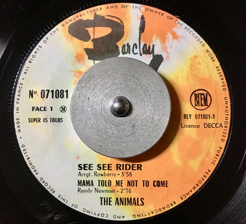 1966 Eric Burdon and the Animals - See See Rider , Vinyl, 7", 45 RPM ...