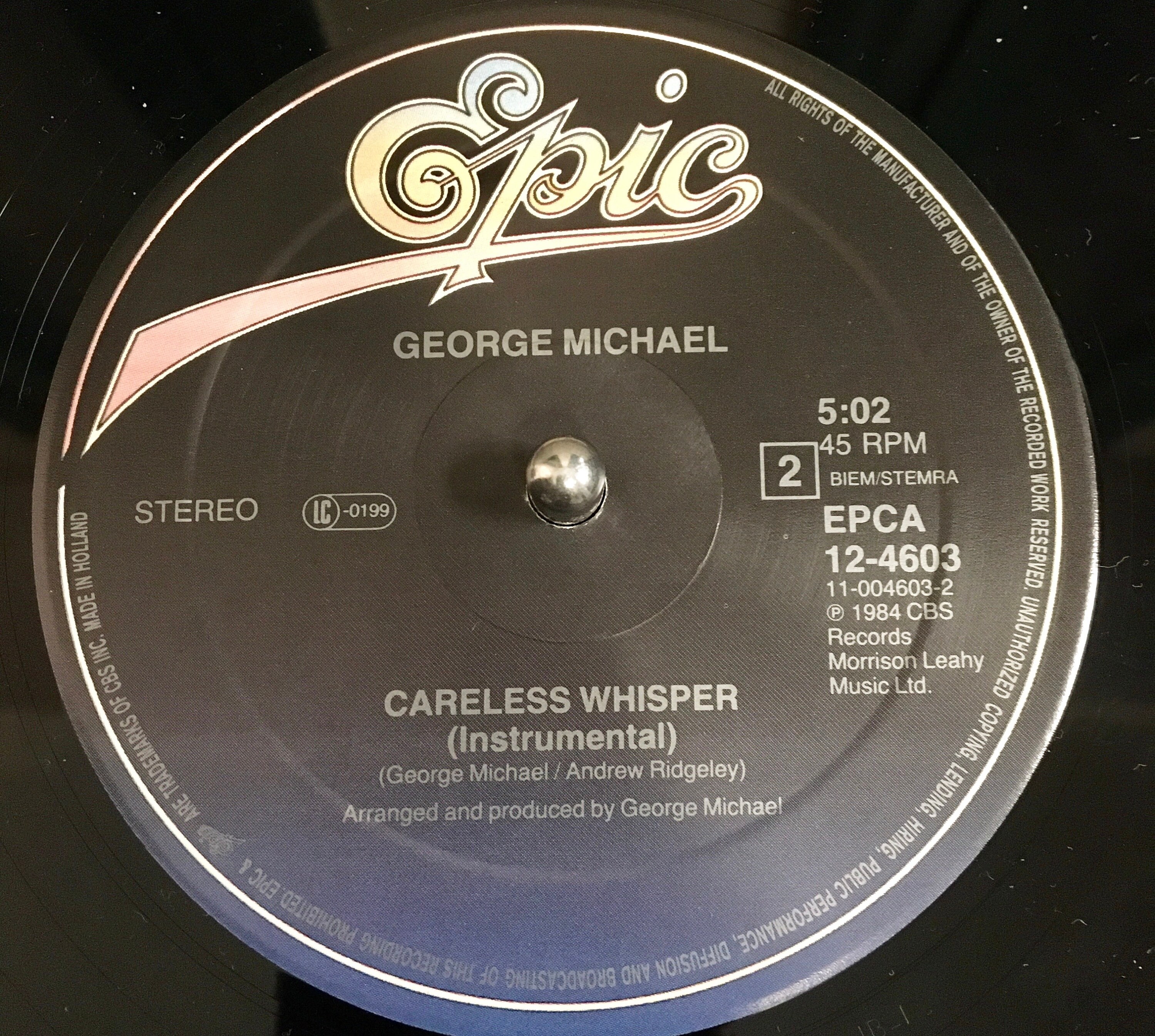 1984 George Michael Careless Whisper , Vinyl, 12, 45 RPM, Maxi-single ...