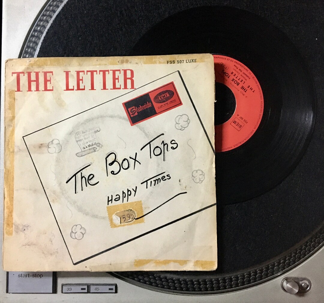 1968 the Box Tops the Letter , Vinyl, 7, 45 RPM, Single - Etsy