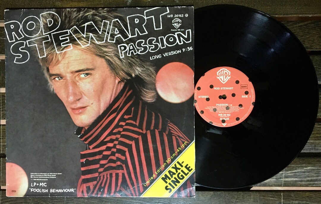 1980 Limited Edition , Rod Stewart Passion , Vinyl, 12, 45 RPM, Maxi ...