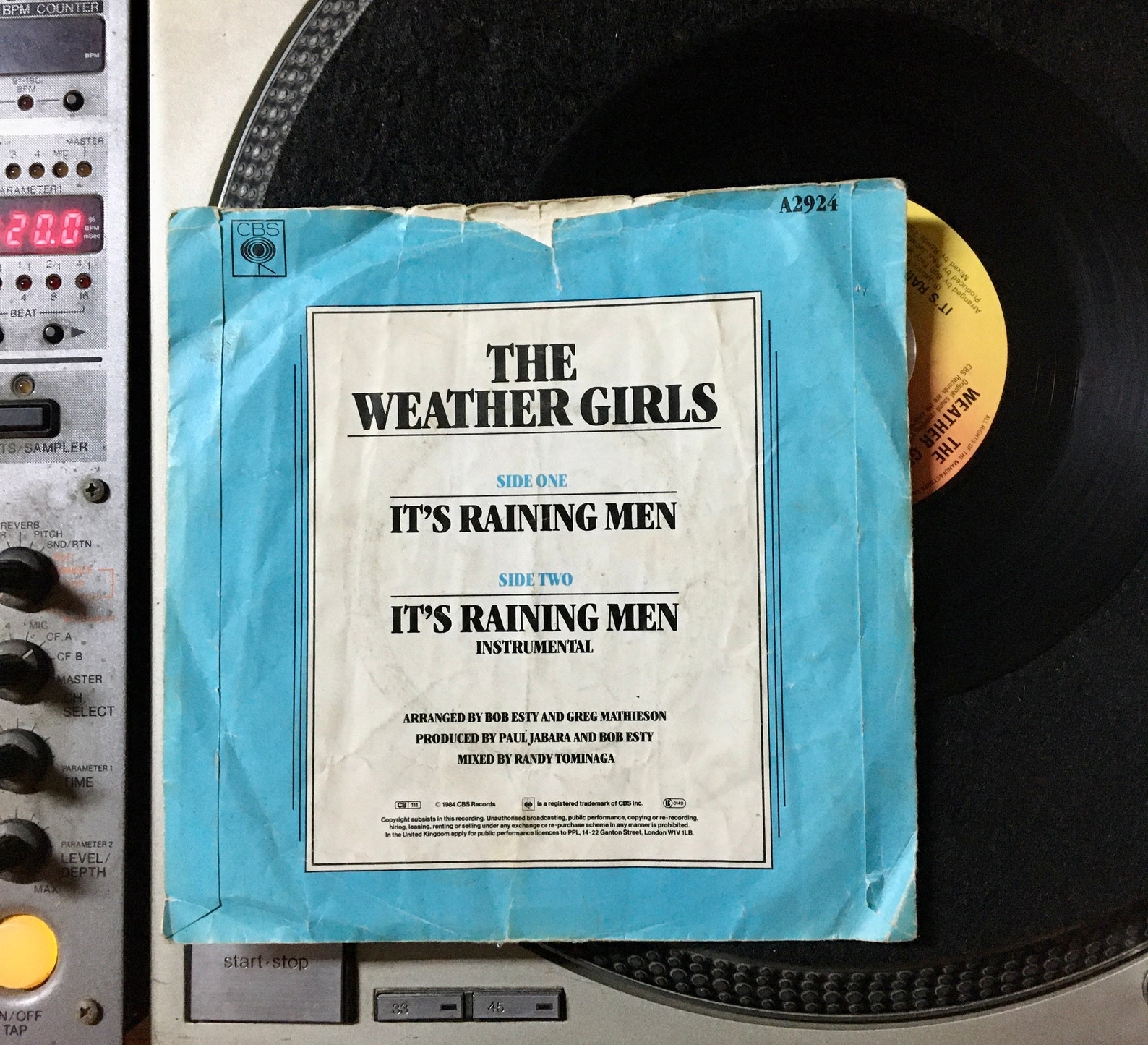 1984 the Weather Girls – It's Raining Men , Vinyl, 7", 45 RPM, Single ...