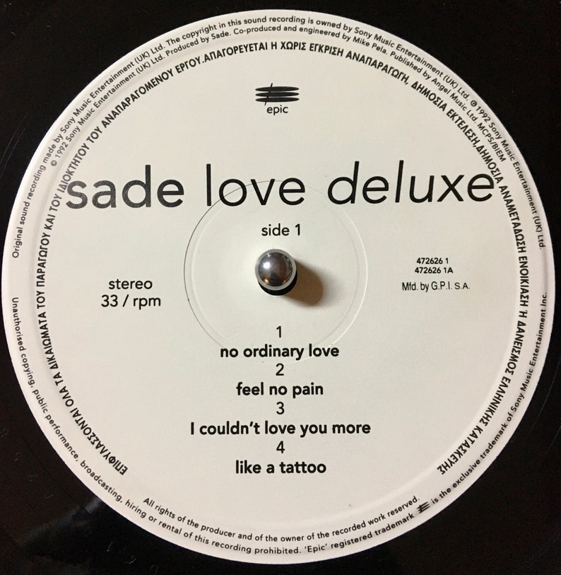 1992 Sade Love Deluxe Vinyl LP Album Soul-jazz - Etsy