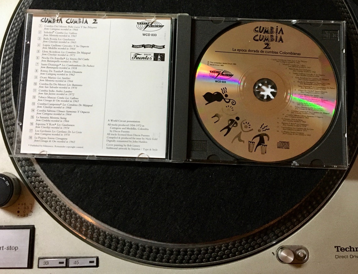 CD Cumbia Cumbia 2 la Epoca Dorada De Cumbias Colombianas CD ...
