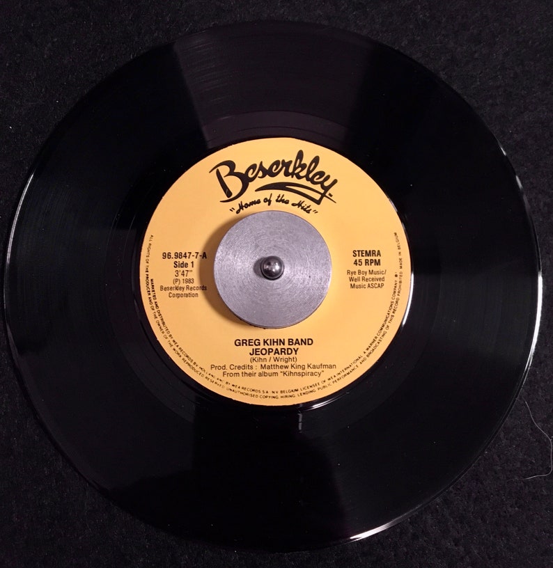 1983 Greg Kihn Band Jeopardy , Vinyl, 7, 45 RPM, Single - Etsy