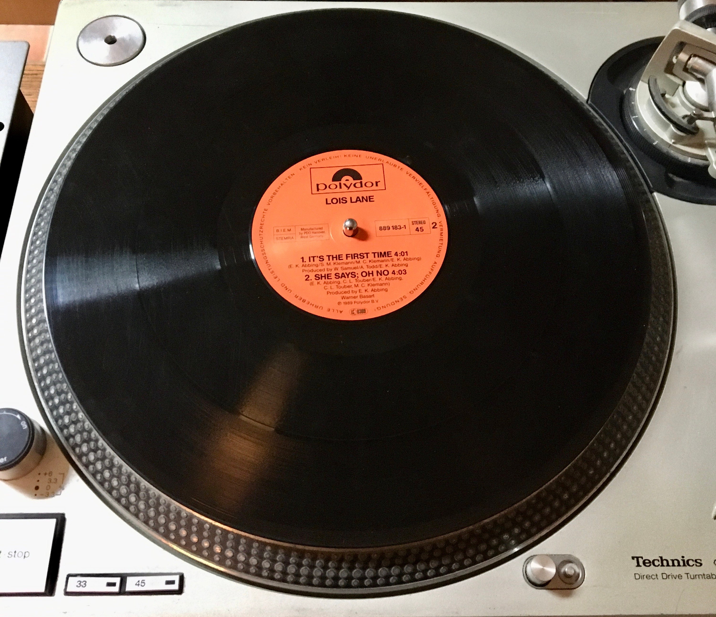1989 Loïs Lane - It's the First Time (extended Version) Vinyl, 12", 45 ...