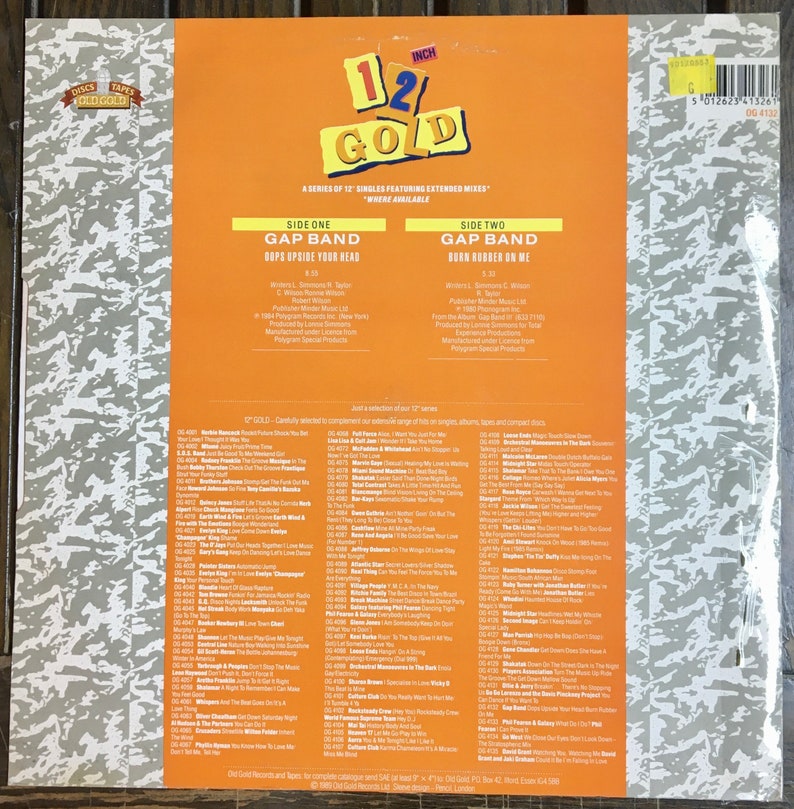 1989 the Gap Band - Oops Upside Your Head / Burn Rubber on Me , Vinyl ...