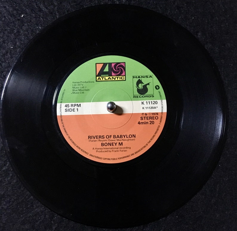 1978 Boney M - Rivers of Babylon , Vinyl, 7", 45 RPM, Single - Etsy