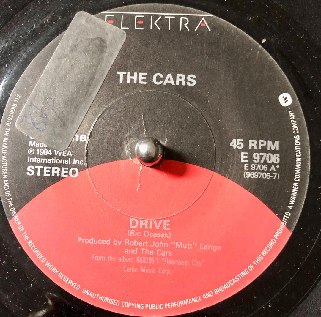 1984 the Cars - Drive , Vinyl, 7", 45 RPM, Single - Etsy