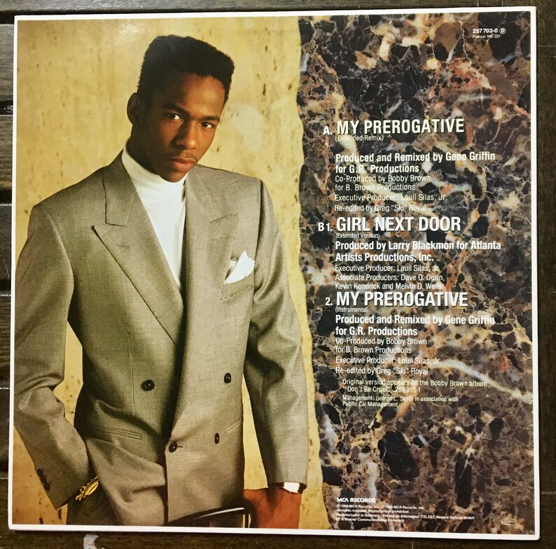 1988 Bobby Brown - My Prerogative (extended Remix) Vinyl, 12", 45 RPM ...