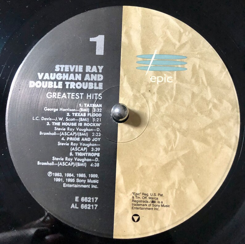 1995 Stevie Ray Vaughan and Double Trouble Greatest Hits , Vinyl, LP ...