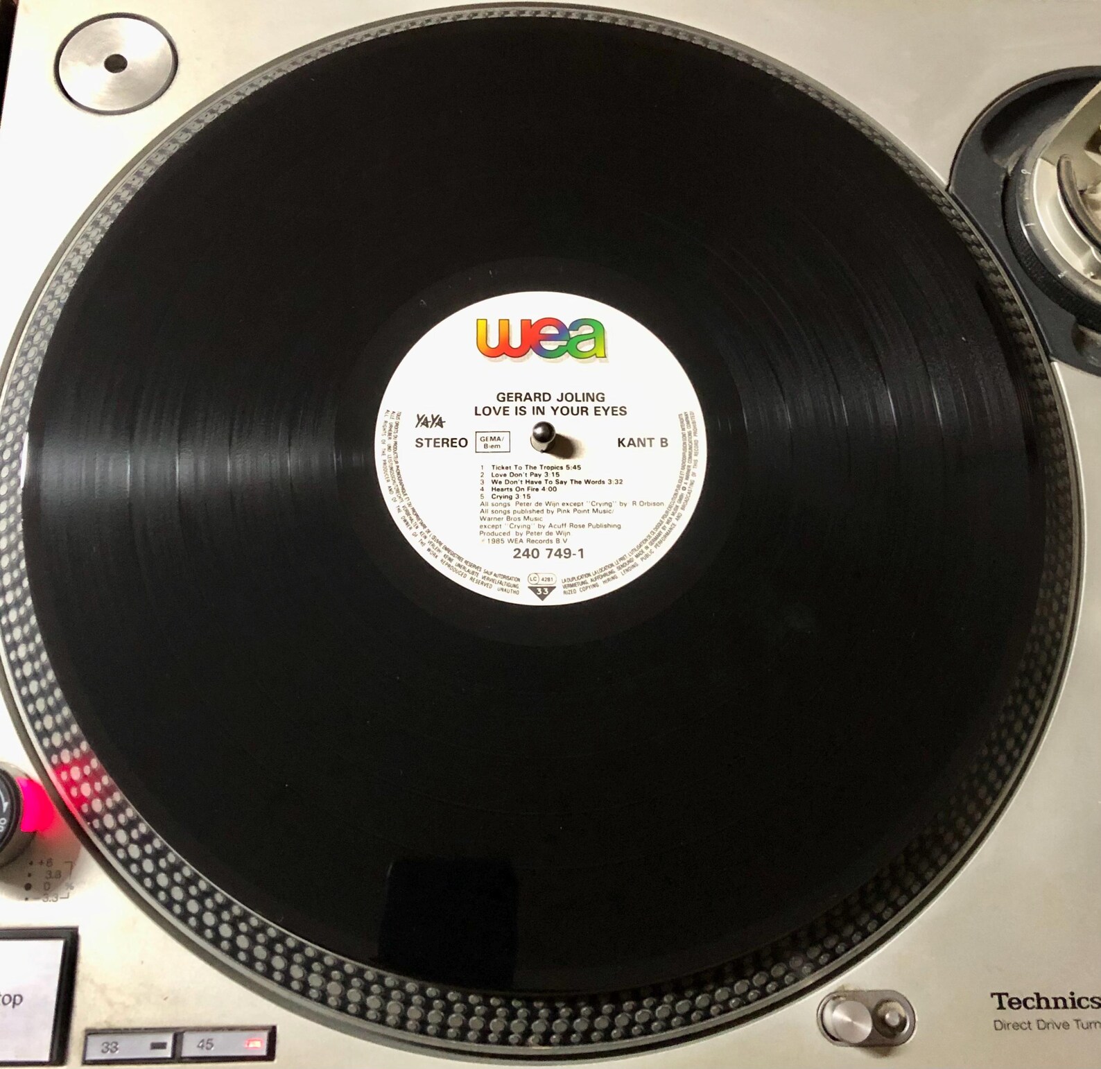 1985 Gerard Joling - Love is in Your Eyes , Vinyl, LP, Album, Stereo - Etsy