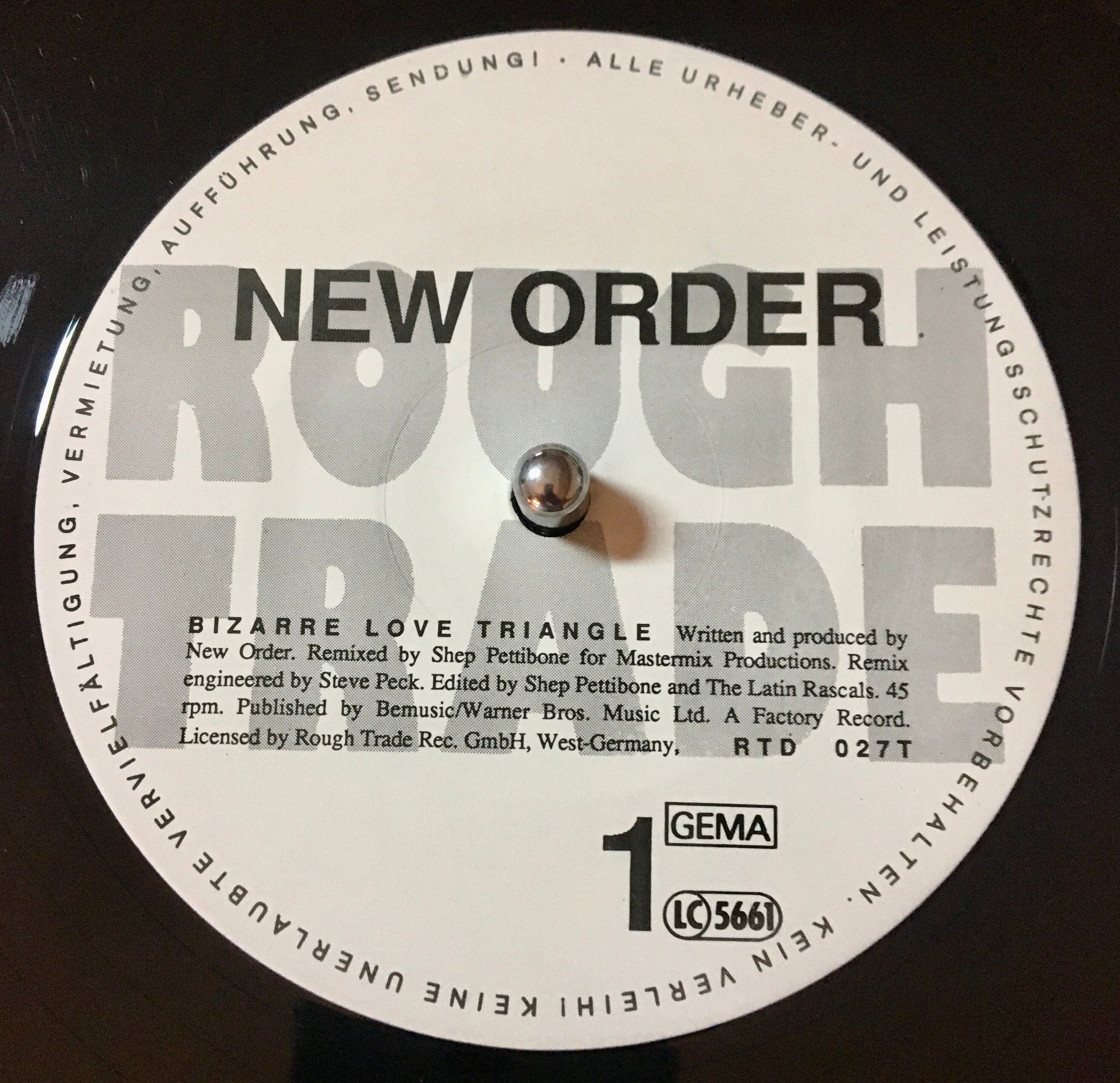 1986 New Order - Bizarre Love Triangle Vinyl, 12", 45 RPM - Etsy