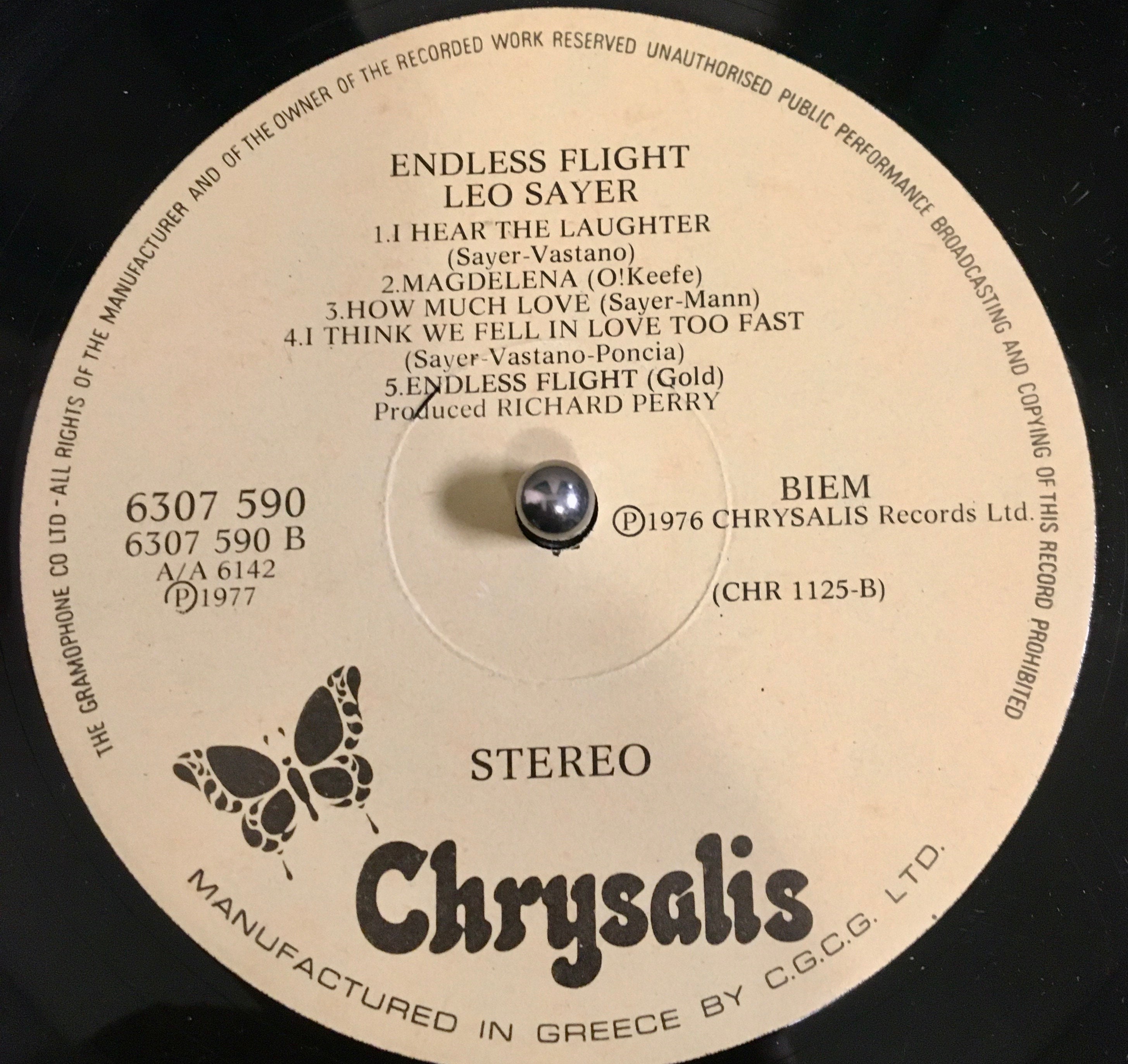 1977 Leo Sayer – Endless Flight , Vinyl, LP, Album, Stereo - Etsy