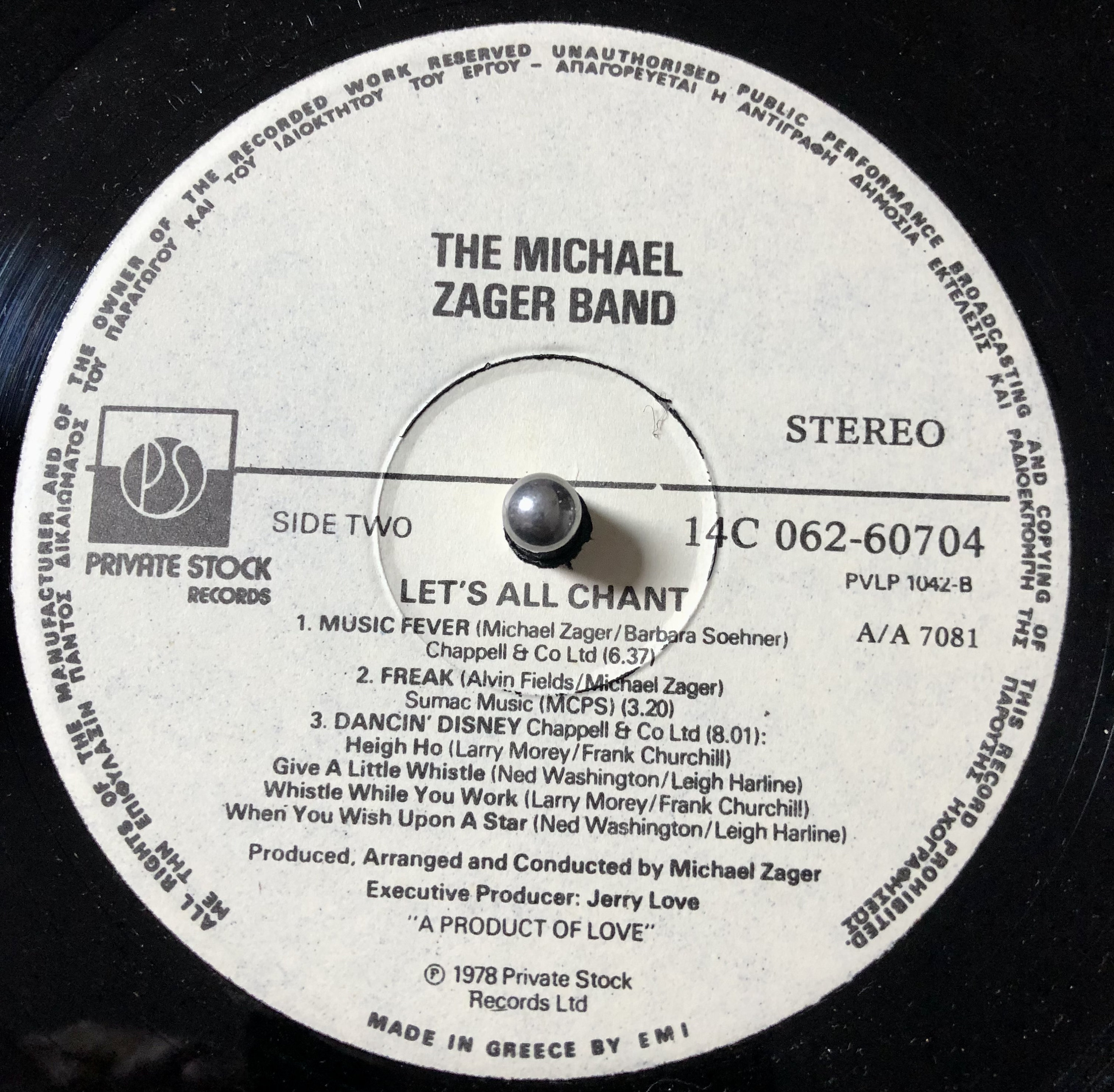 1978 the Michael Zager Band Let's All Chant Vinyl LP - Etsy