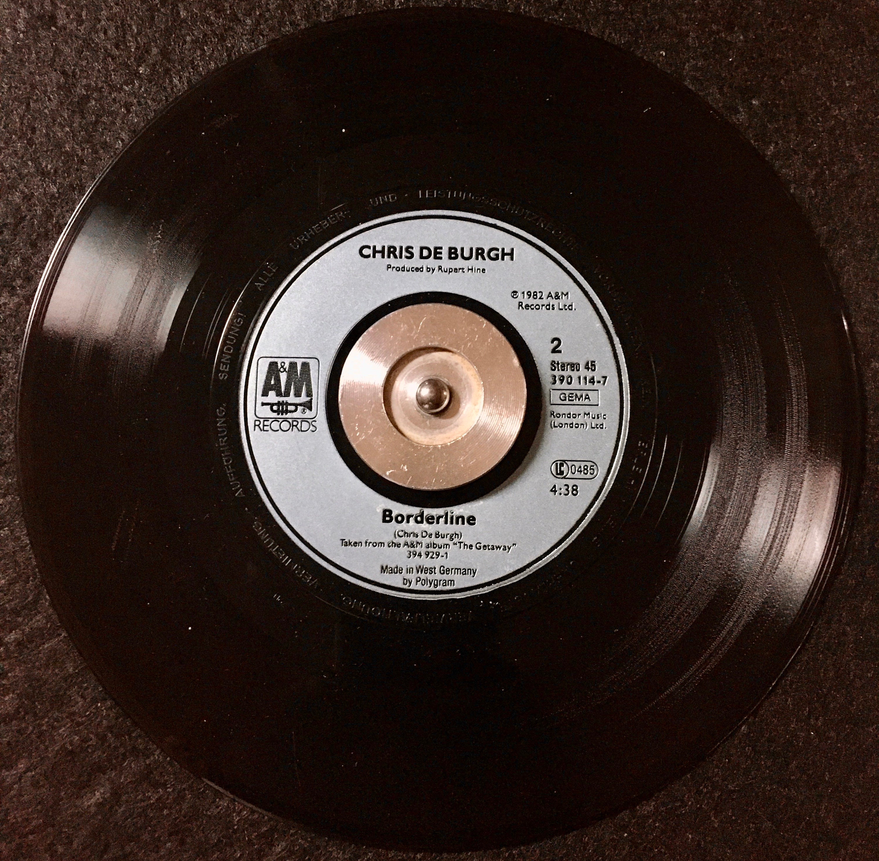 1986 Chris De Burgh the Lady in Red Vinyl 7 45 - Etsy