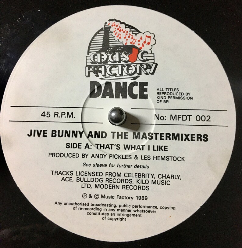 1989 Jive Bunny and the Mastermixers - That's What I Like , Vinyl, 12 ...