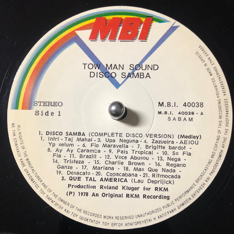 1978 Two Man Sound - Disco Samba (complete Disco Version) Vinyl, LP, Album, Stereo - Etsy