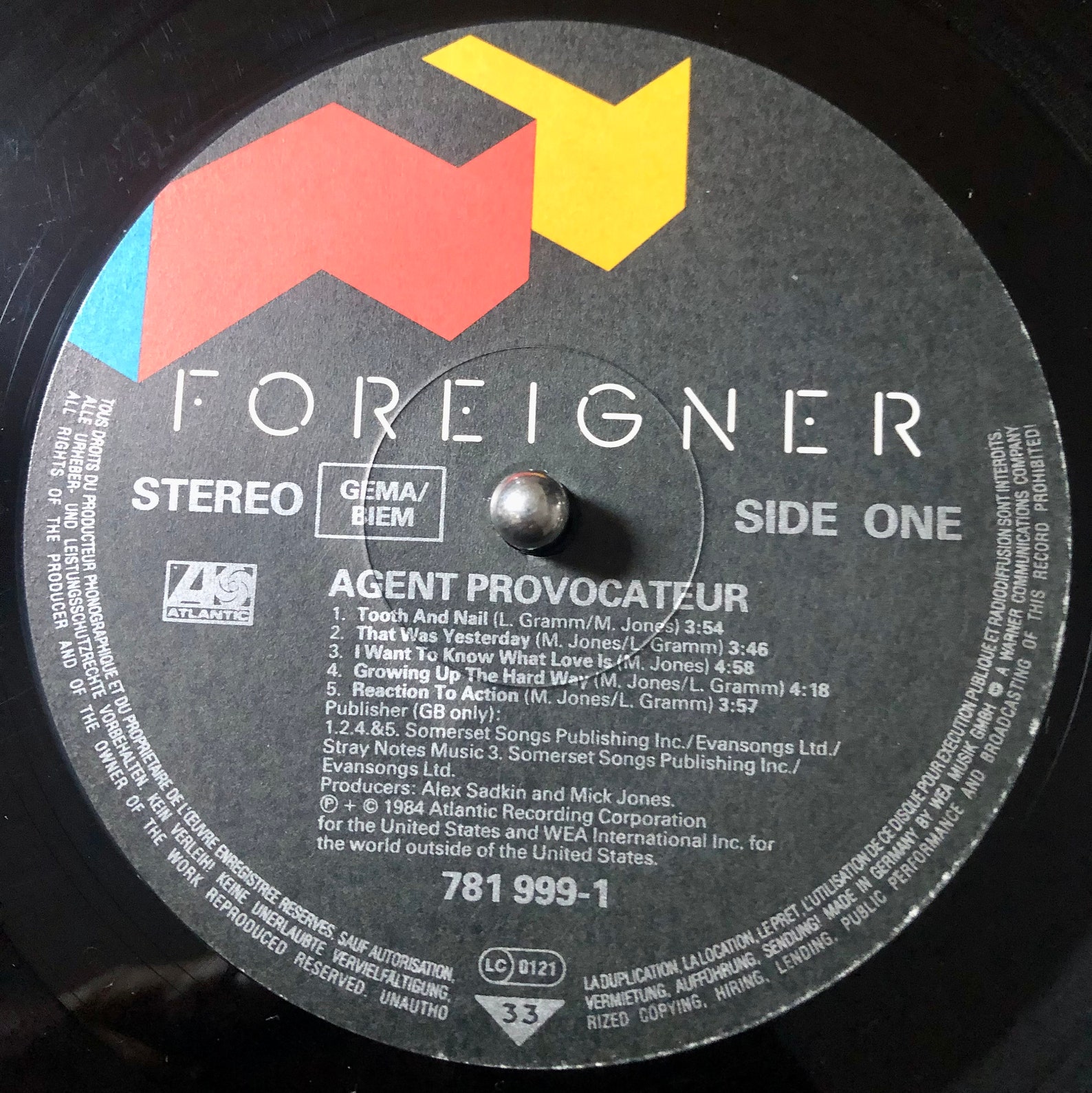 1984 Foreigner - Agent Provocateur , Vinyl, LP, Album - Etsy