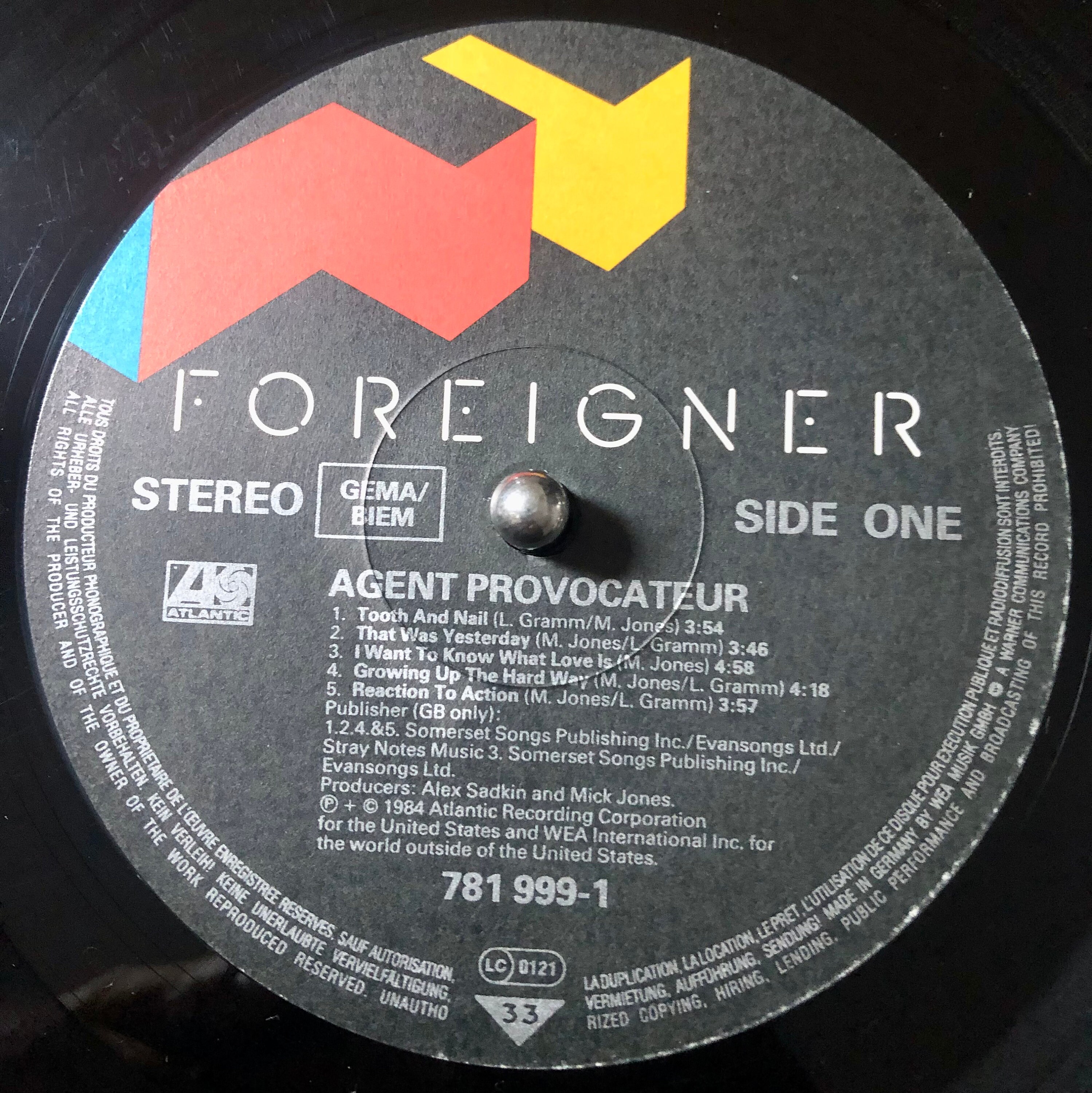 1984 Foreigner - Agent Provocateur , Vinyl, LP, Album - Etsy