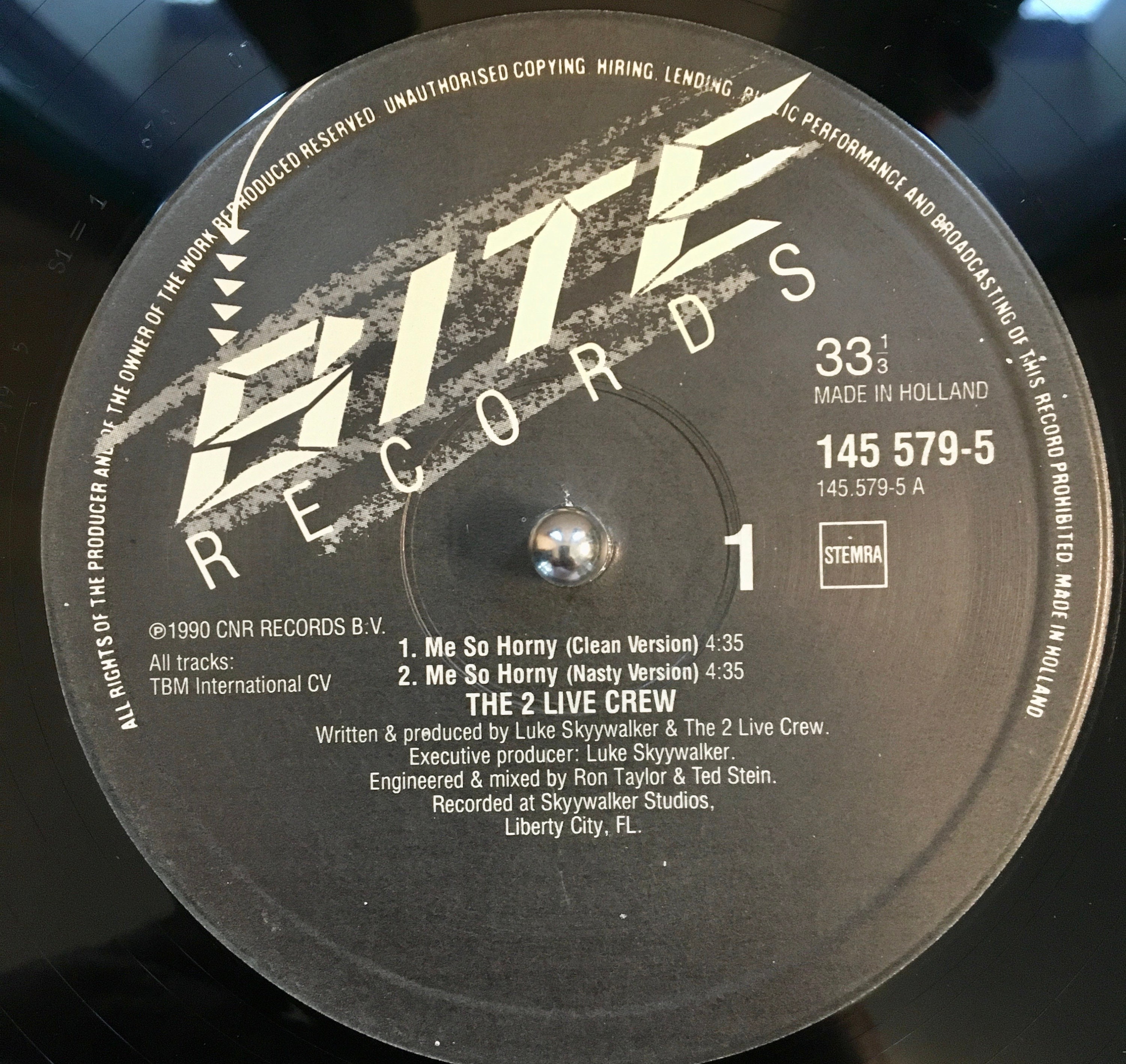 1990 The 2 Live Crew Me So Horny Vinyl 12 33 Rpm Etsy