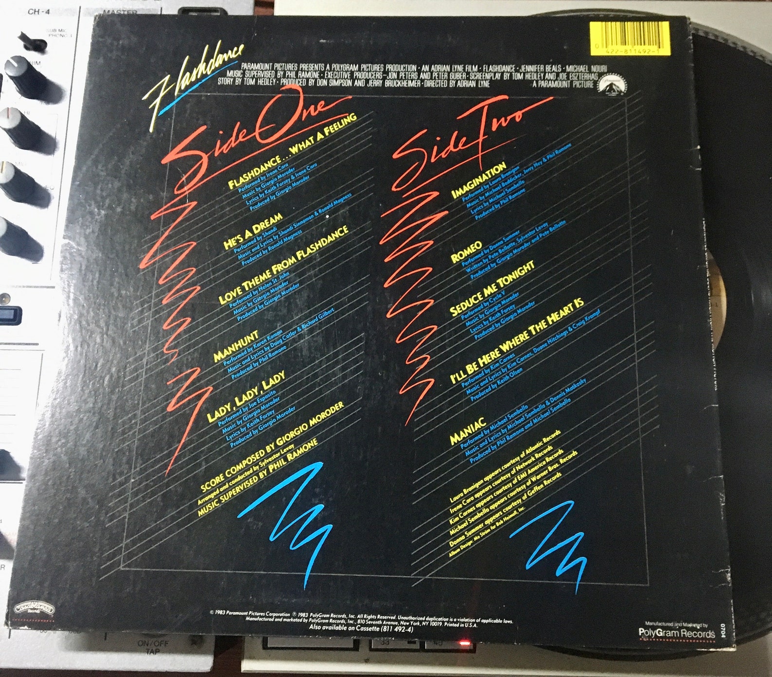 1983 Flashdance (original Soundtrack From the Motion Picture) Vinyl, LP ...