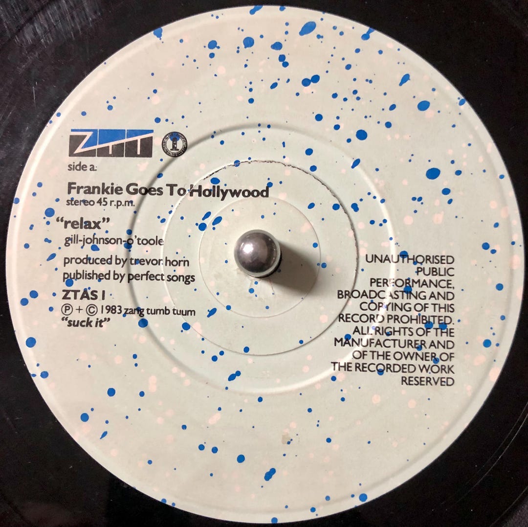 1983 Frankie Goes to Hollywood - Relax , Vinyl, 7", 45 RPM, Single - Etsy
