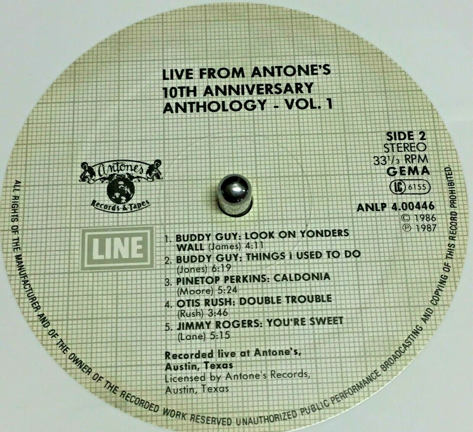 Tenth Anniversary Anthology Vol.1-live From Antone's 1987 Vinyl, LP ...