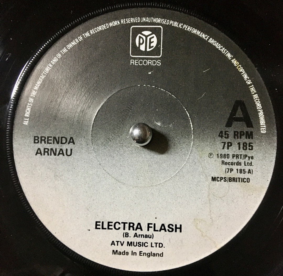 1980 (rare) Brenda Arnau - Electra Flash , Vinyl, 7", 45 RPM - Etsy