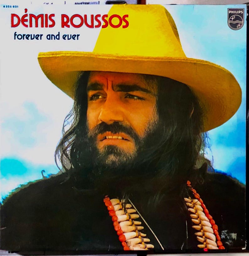 1974 Démis Roussos Forever and Ever , Vinyl, LP, Album - Etsy