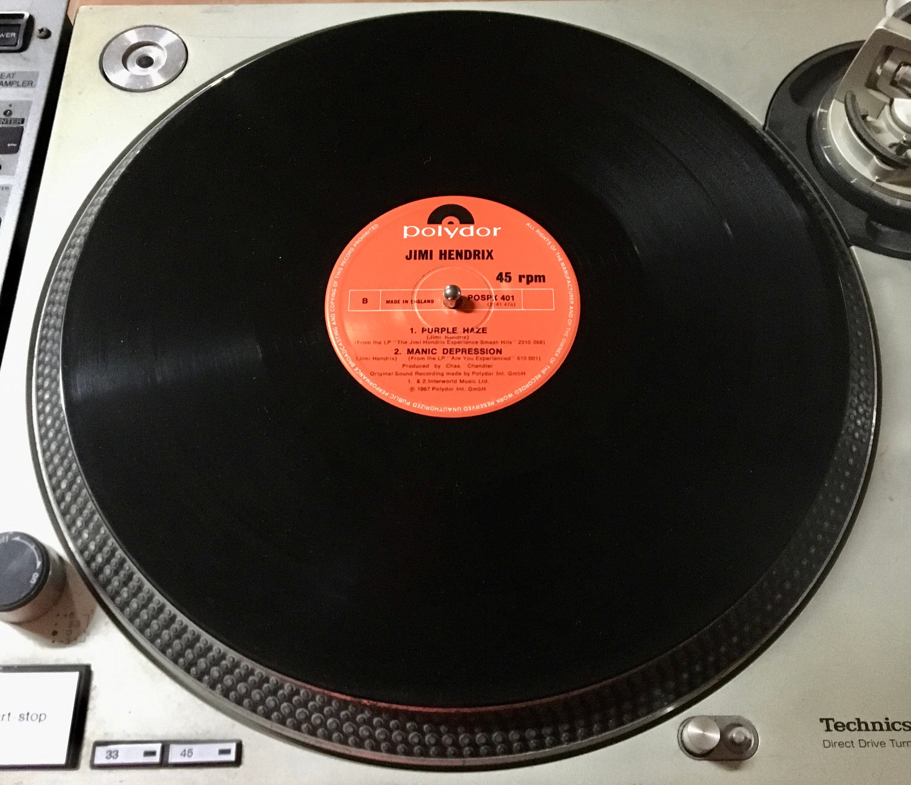 1982 Jimi Hendrix All Along the Watchtower / Foxy Lady / Purple Haze ...