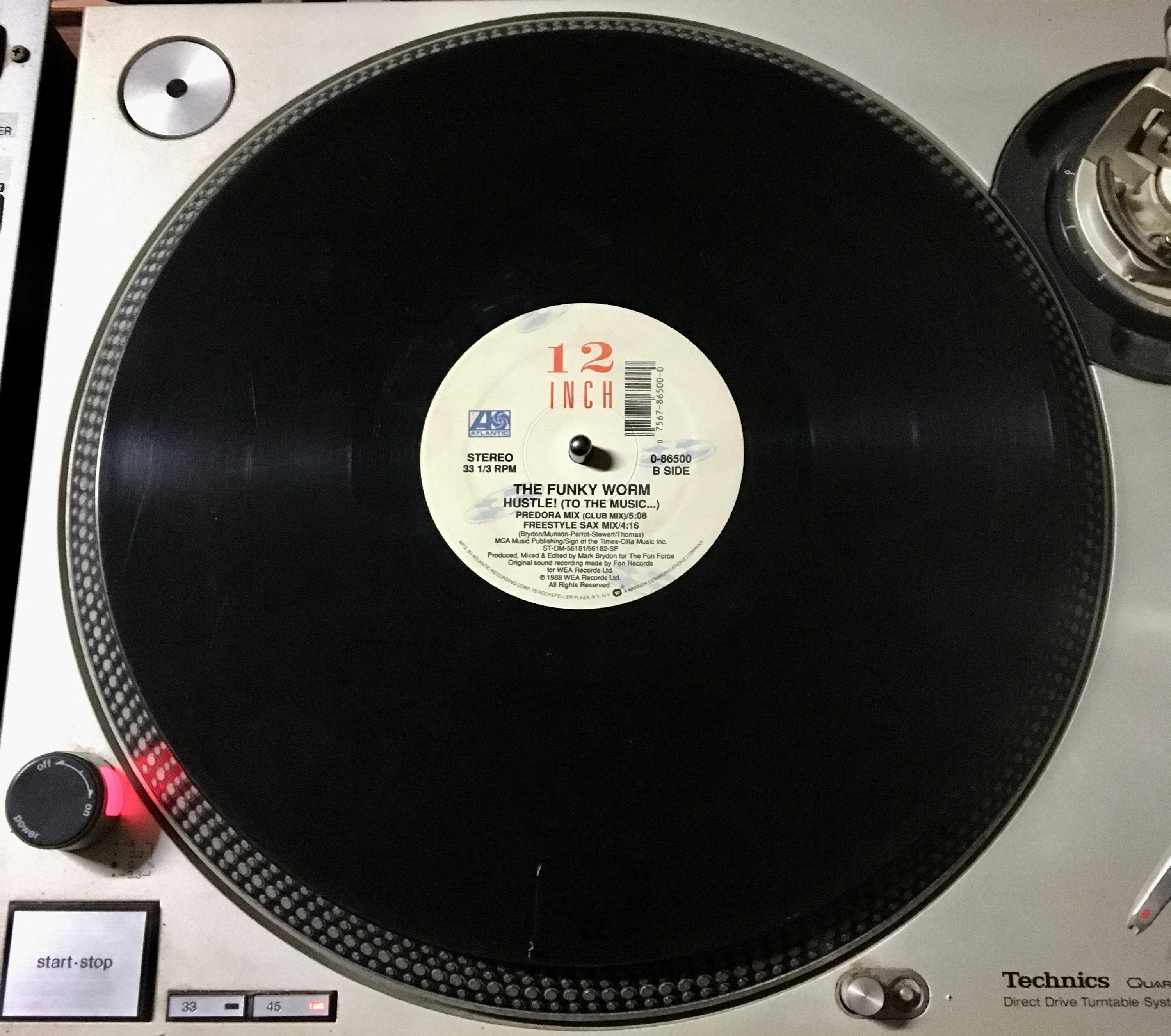 1988 the Funky Worm - Hustle! (to the Music...) Vinyl, 12", 33 RPM - Etsy