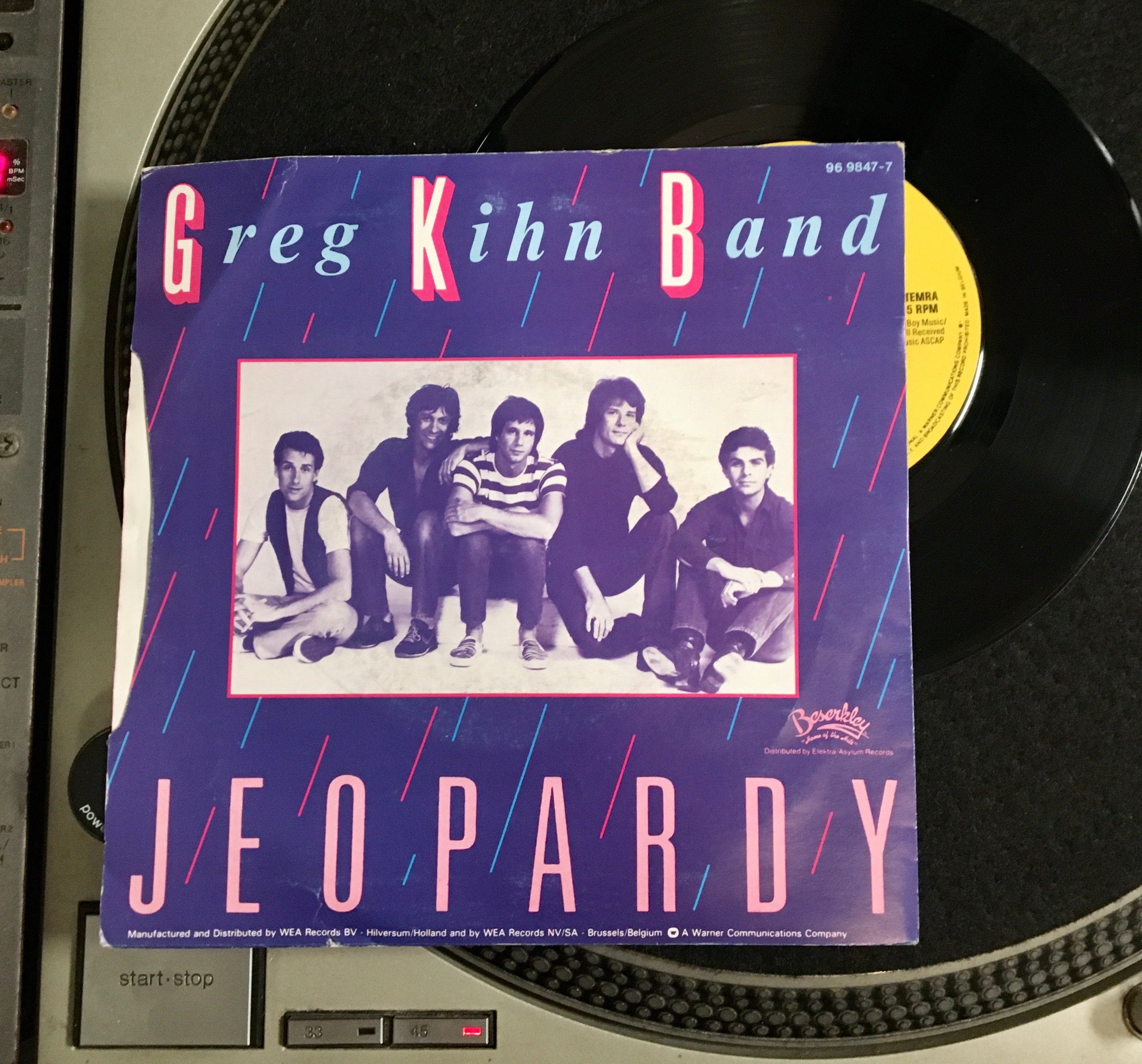 1983 Greg Kihn Band Jeopardy Vinyl 7 45 RPM - Etsy