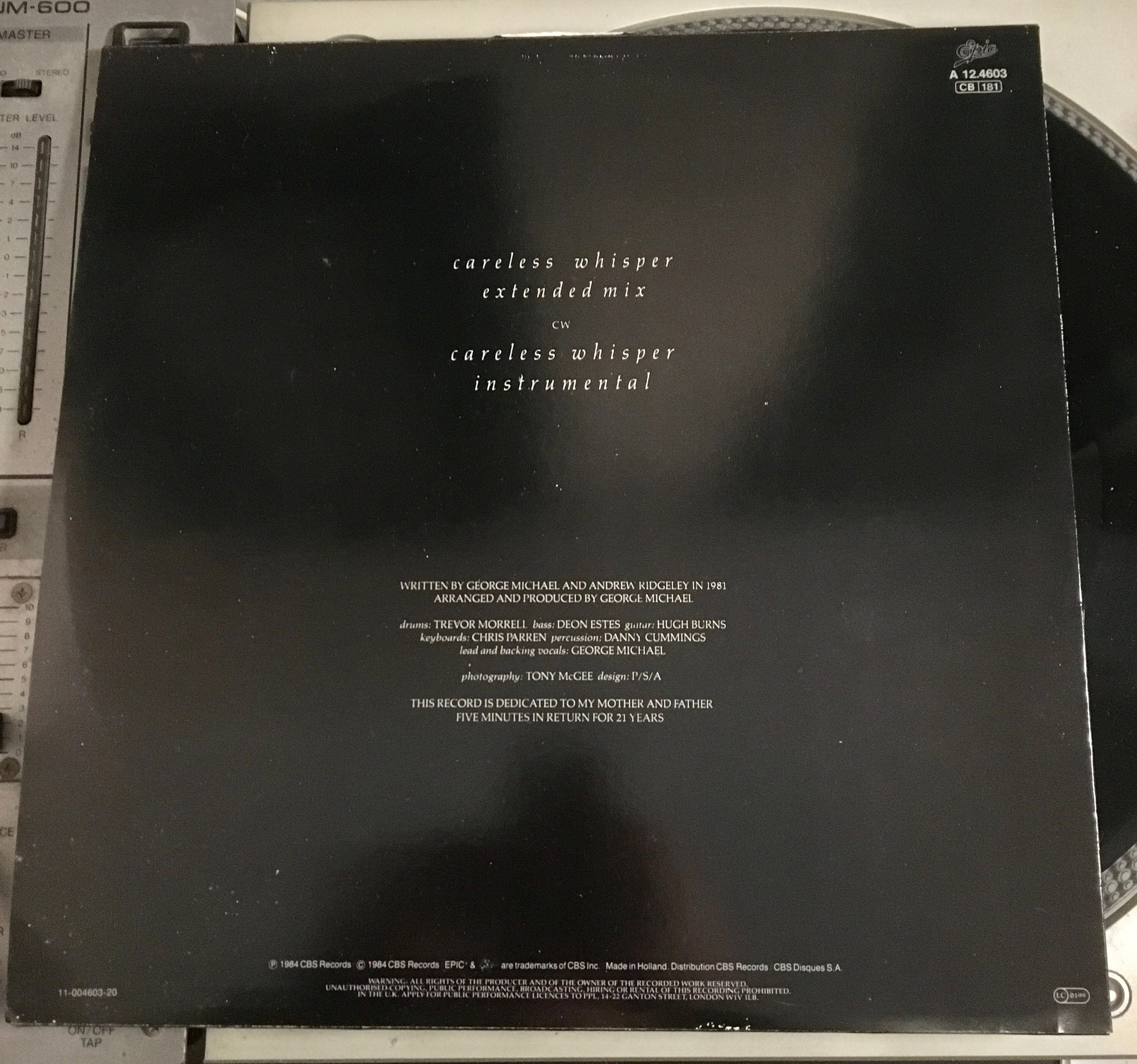 1984 George Michael Careless Whisper , Vinyl, 12, 45 RPM, Maxi-single ...