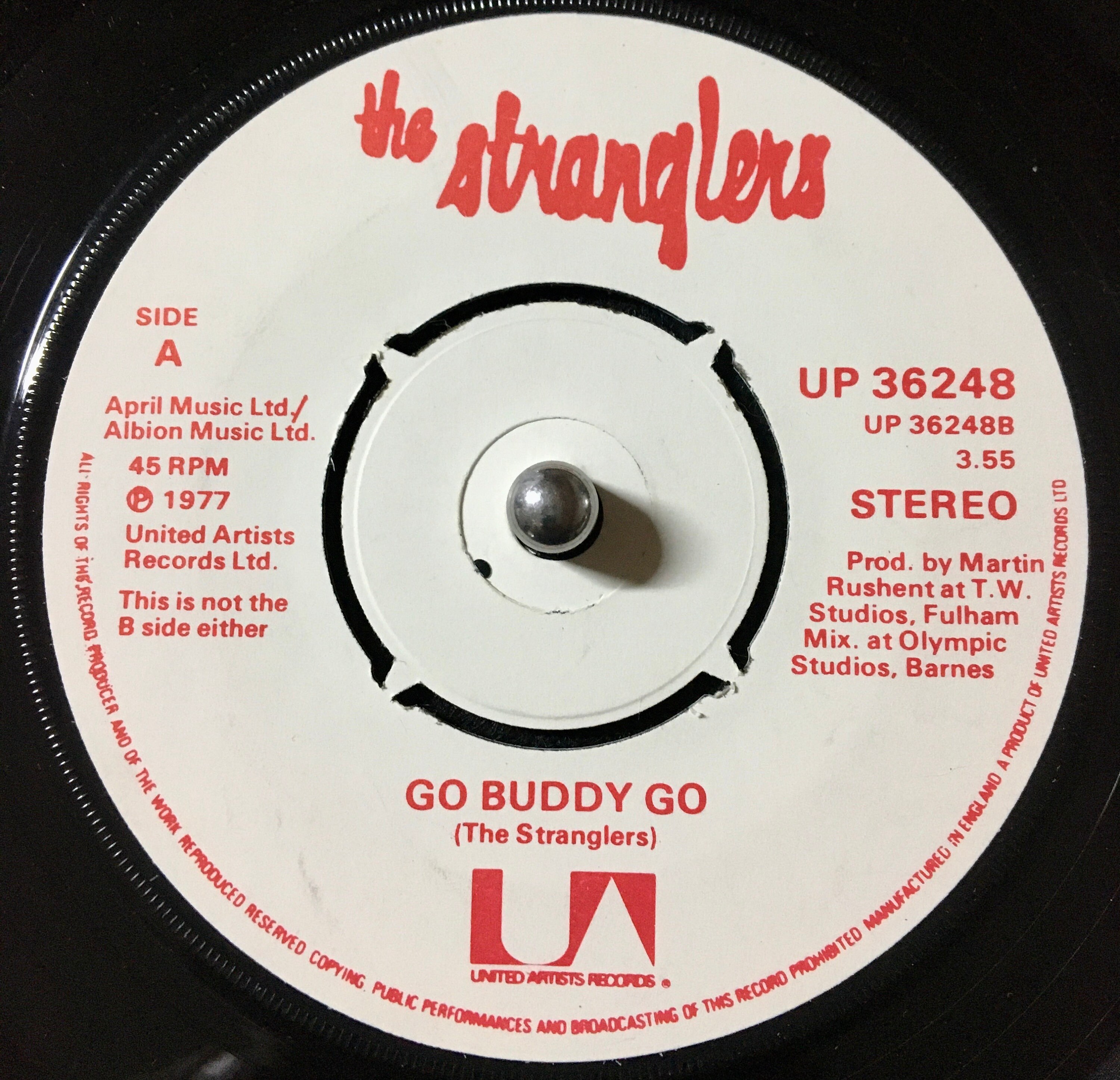 1979 the Stranglers – Peaches / Go Buddy Go , Vinyl, 7", 45 RPM , Peach ...