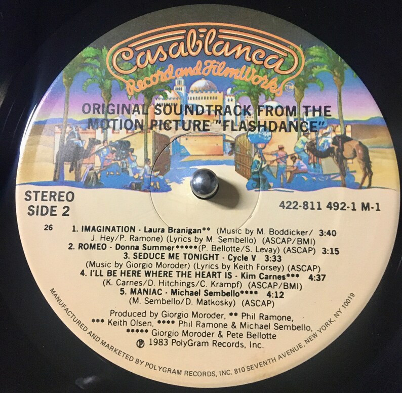1983 Flashdance (original Soundtrack From the Motion Picture) Vinyl, LP ...