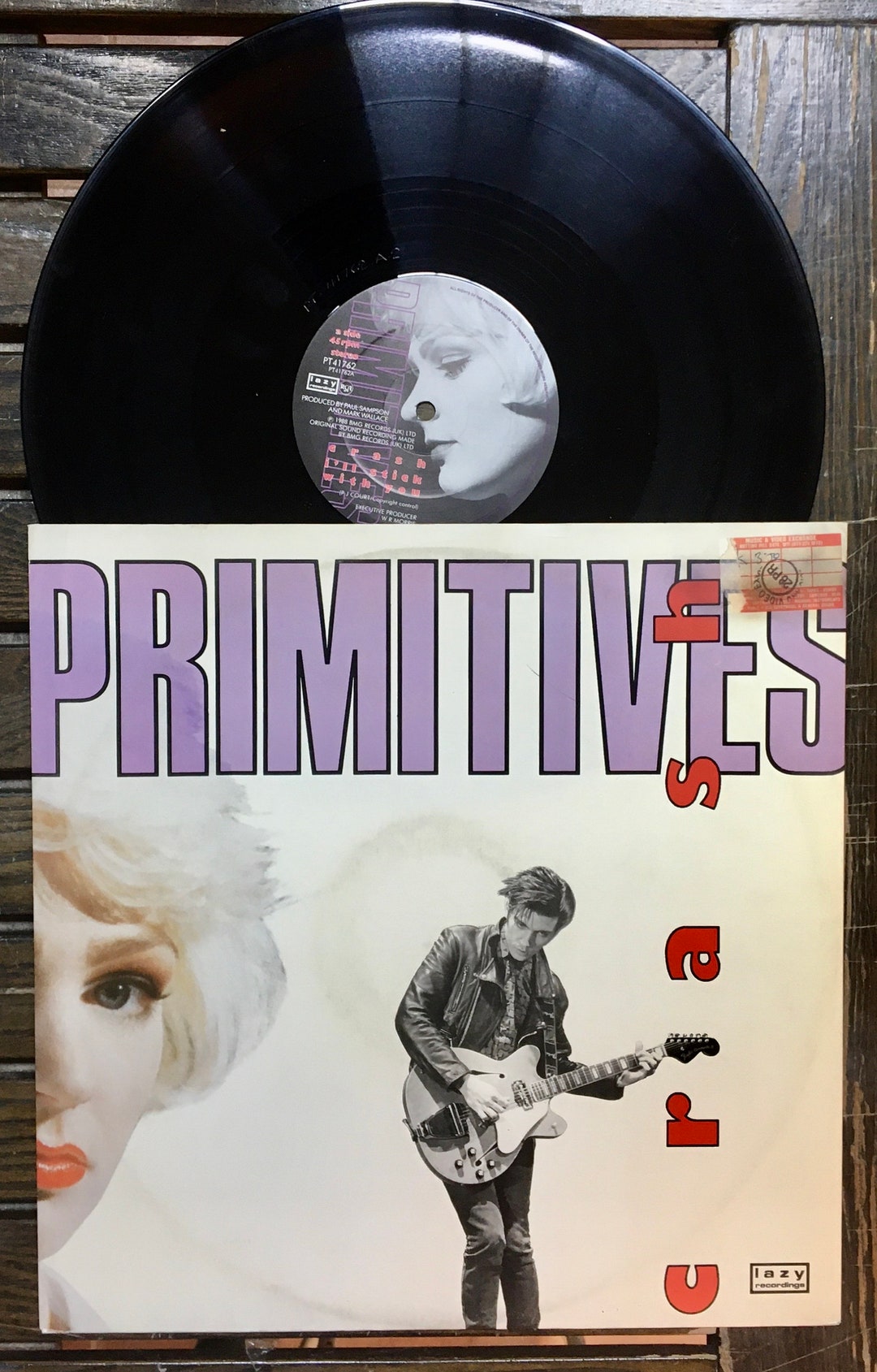 1988 the Primitives Crash , Vinyl, 12, 45 RPM, Single - Etsy
