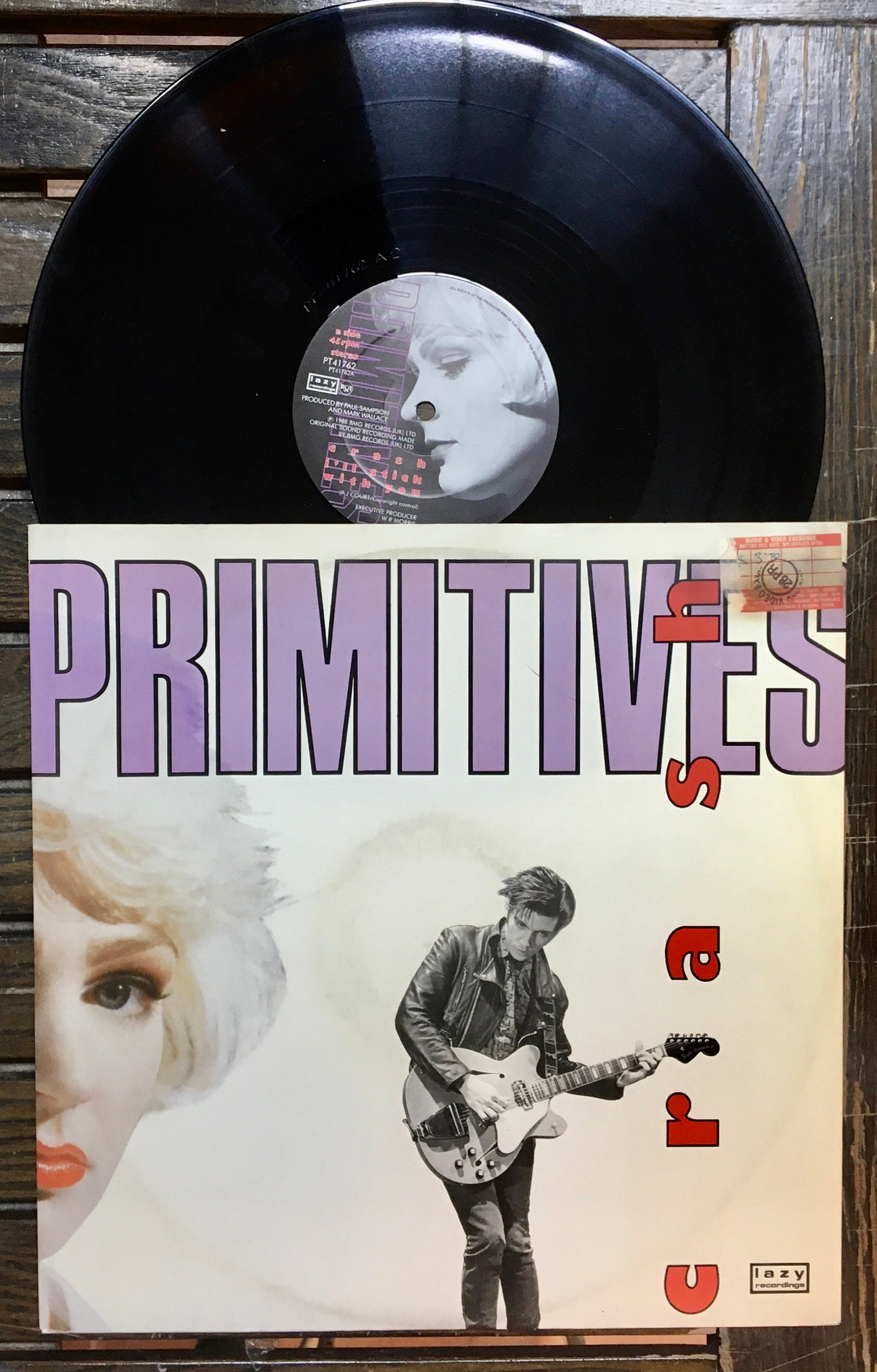 1988 the Primitives Crash , Vinyl, 12, 45 RPM, Single - Etsy