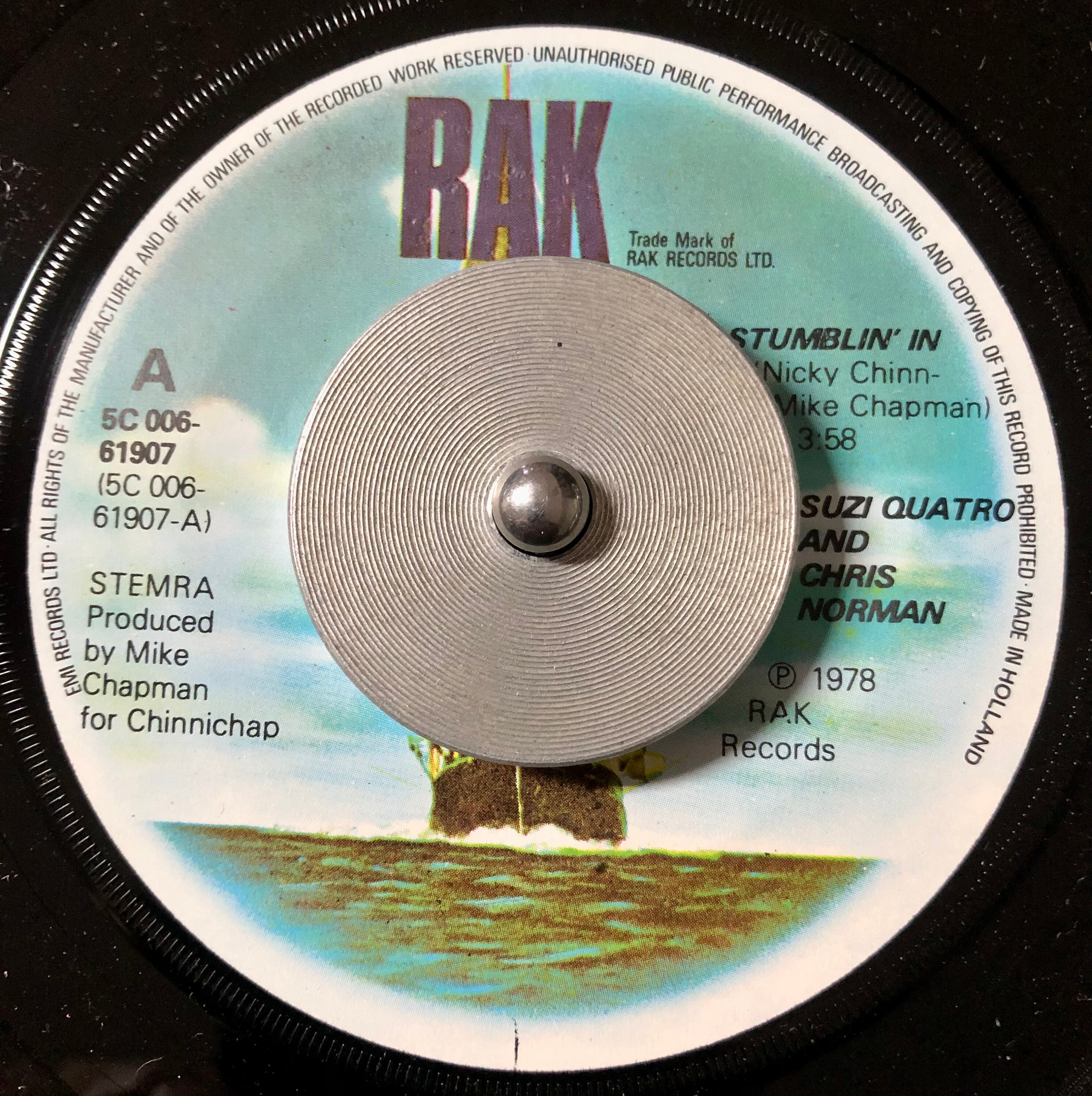 1978 Suzi Quatro & Chris Norman Stumblin' in , Vinyl, 7, 45 RPM, Single ...