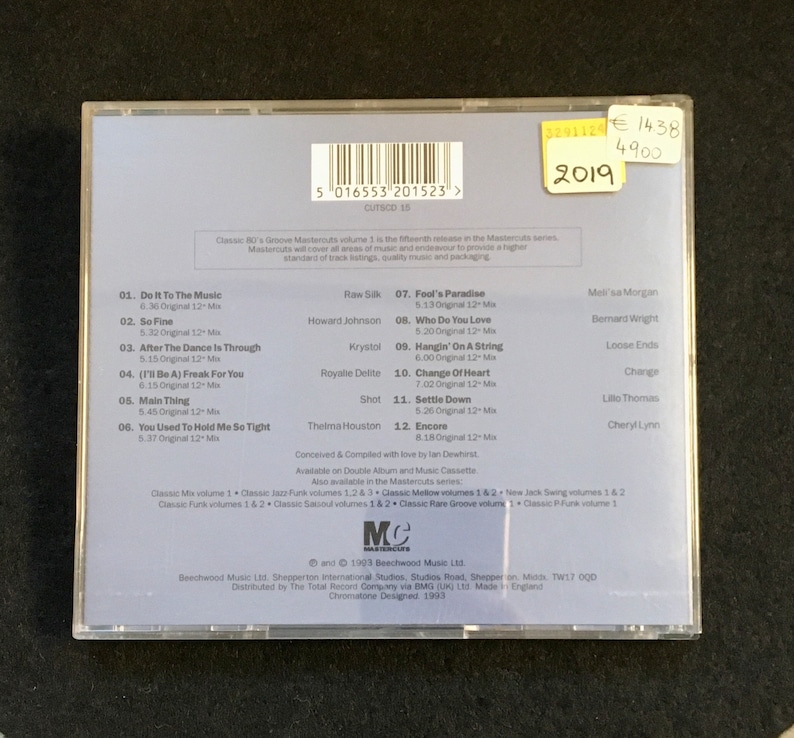 CD - 1993 Classic 80's Groove Mastercuts Volume 1 , CD, Compilation - Etsy