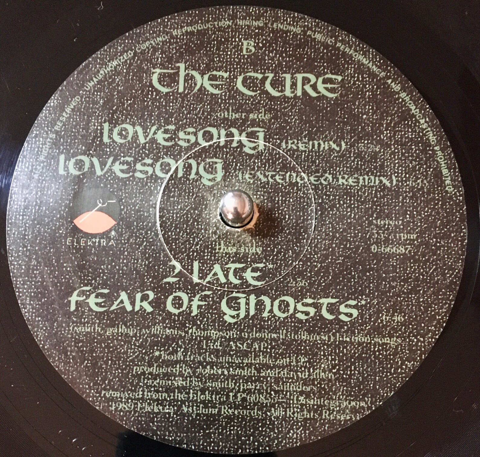 1989 RaRe US Press The Cure Lovesong Vinyl 12 33 | Etsy