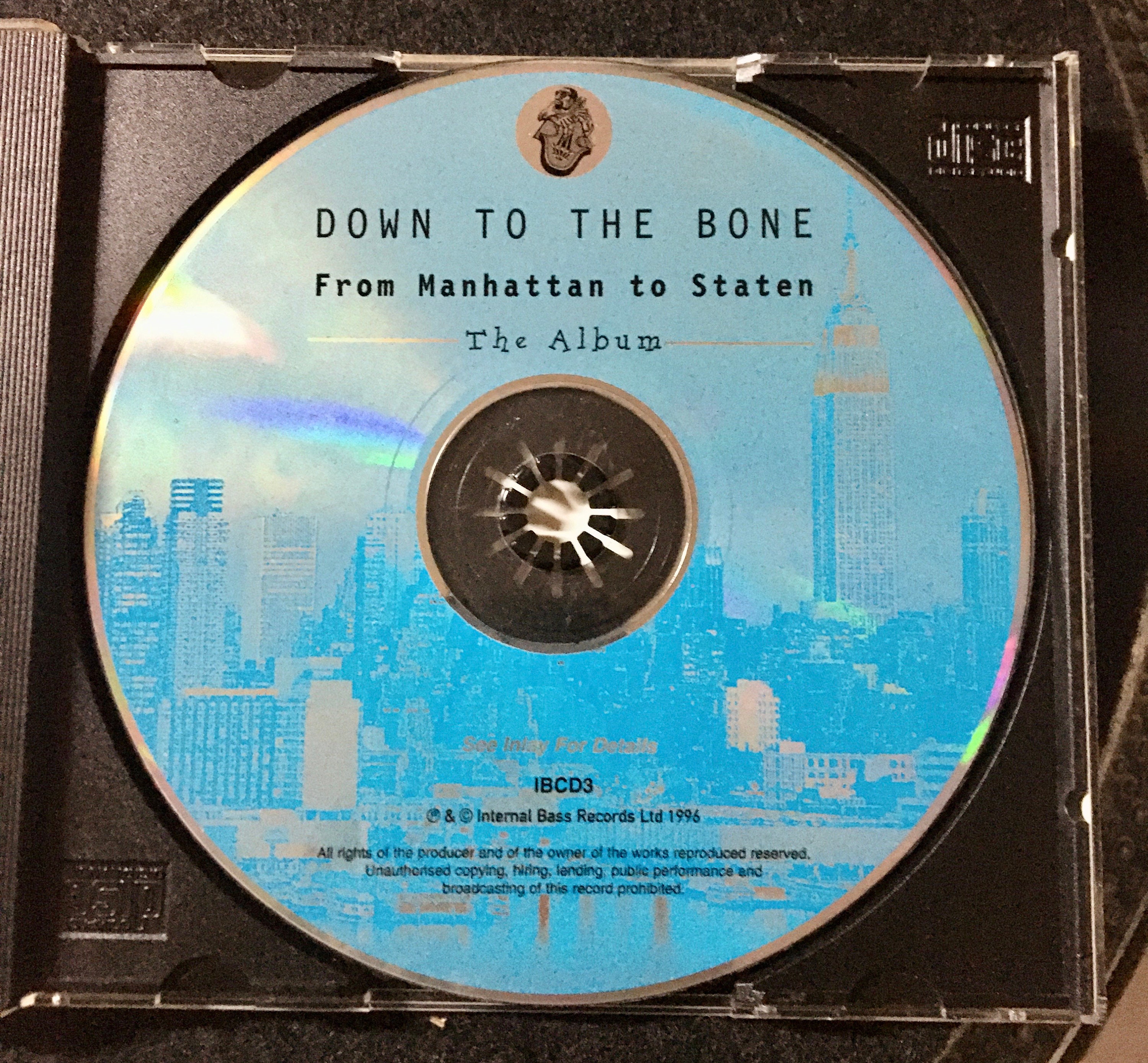 Down to the Bone - From Manhattan to Staten CD - 1996 - Etsy